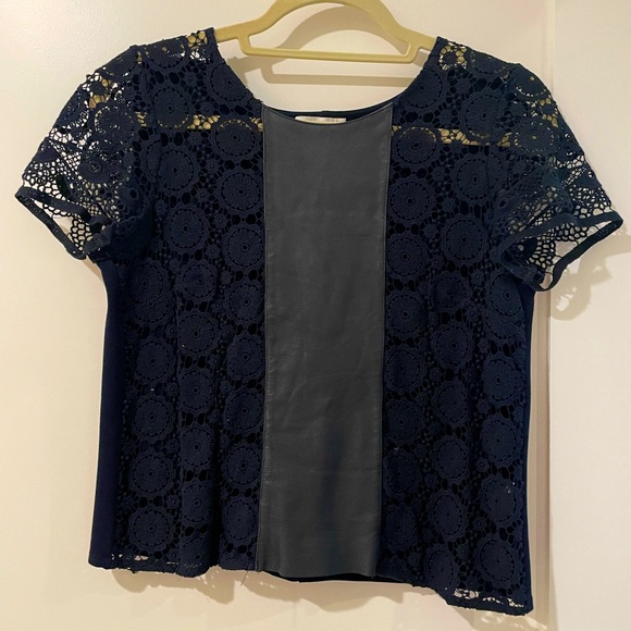 Bailey 44 | Tops | Bailey44 Top With Leather | Poshmark